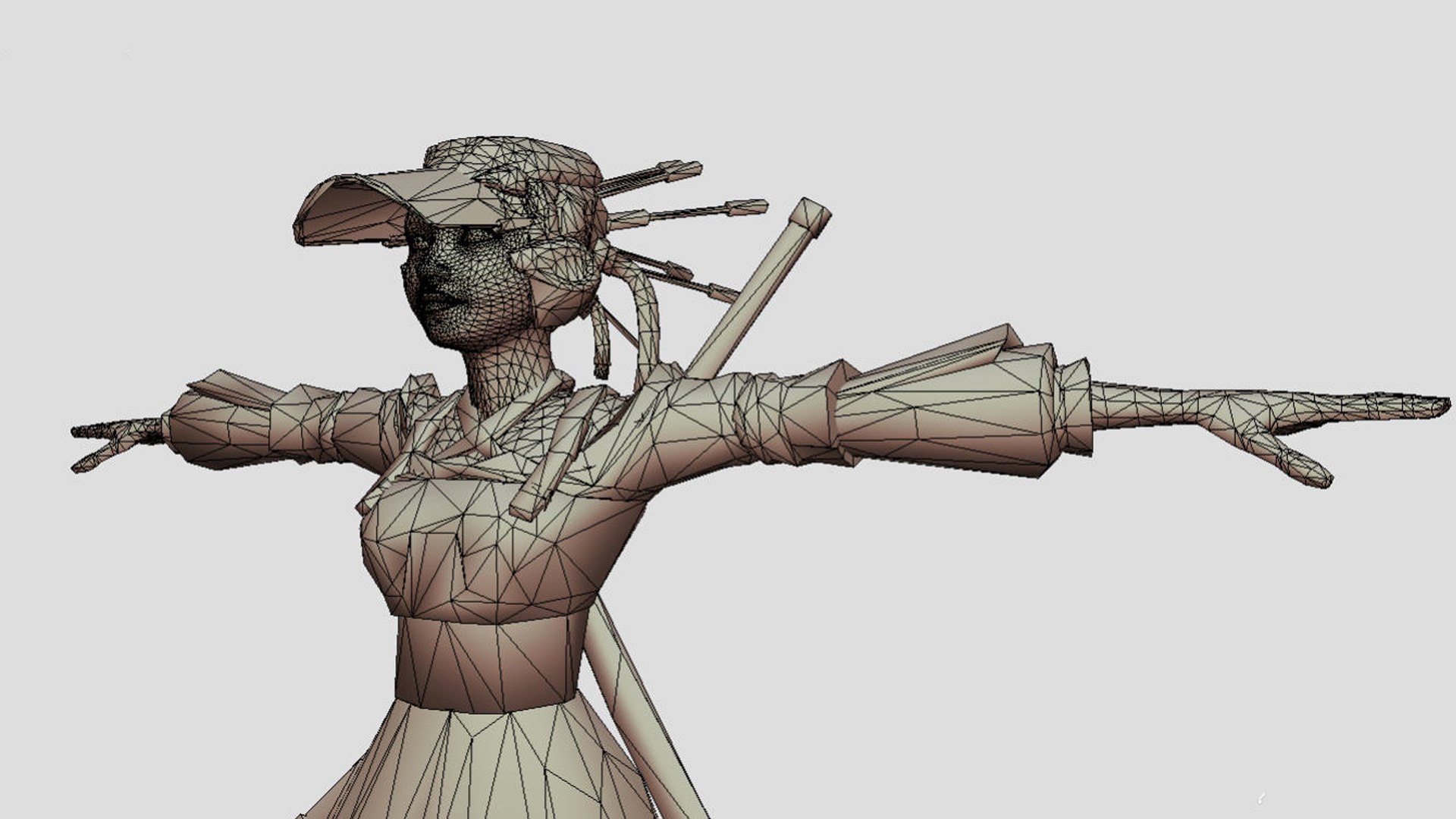 3D Game model fighter girl - TurboSquid 1922153