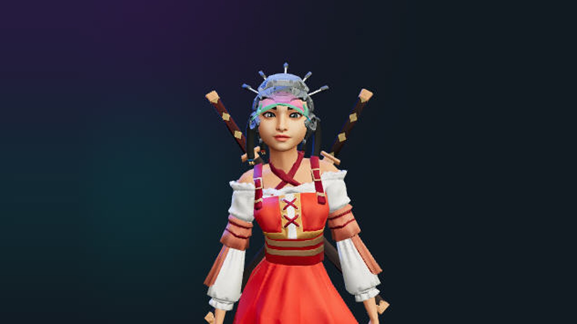 3D Game model fighter girl - TurboSquid 1922153