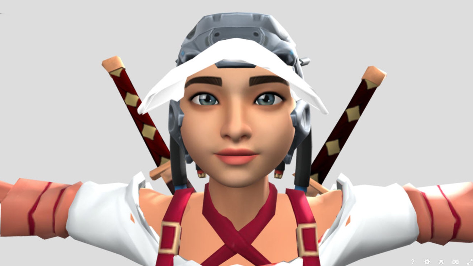 3D Game model fighter girl - TurboSquid 1922153