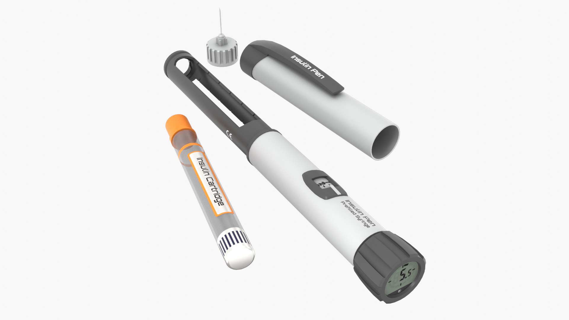 Insulin Pen 3D model - TurboSquid 1953547