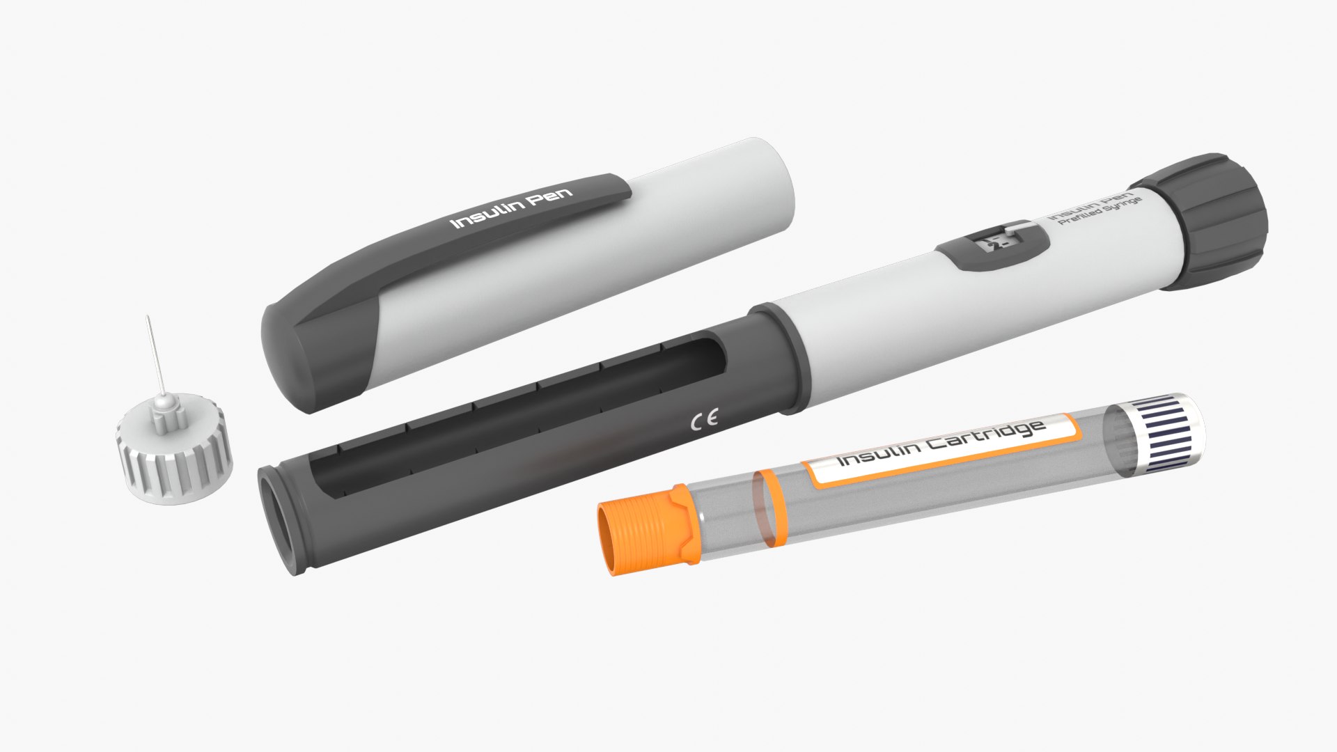 Insulin Pen 3D model - TurboSquid 1953547