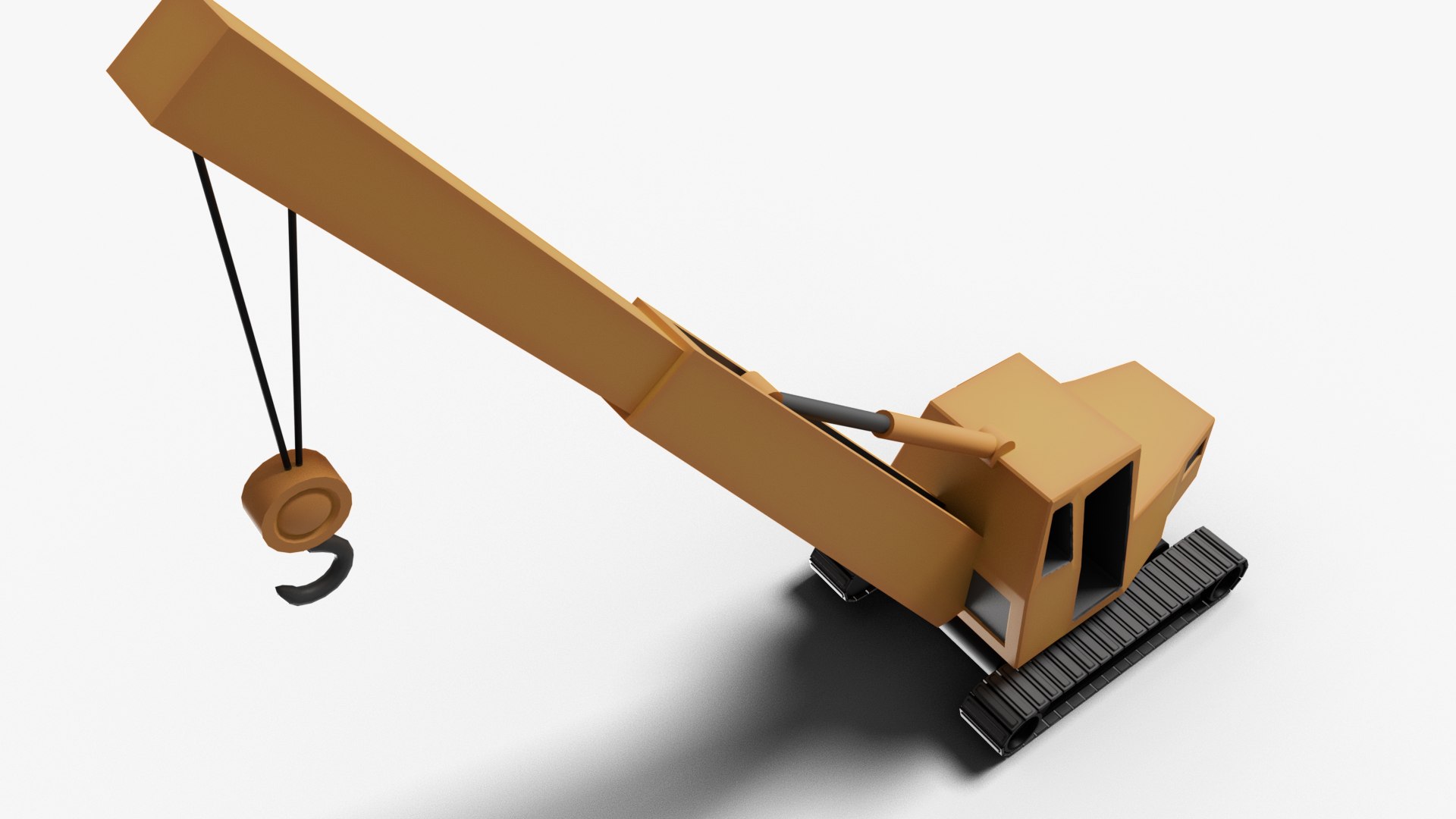 Low-poly Crain 3d Model - Cartoon Crain Low-poly Model - TurboSquid 2042215