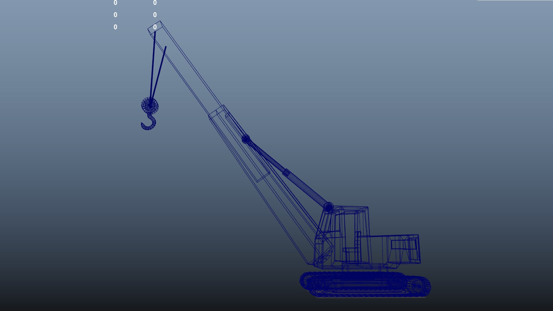 Low-poly Crain 3d Model - Cartoon Crain Low-poly Model - TurboSquid 2042215