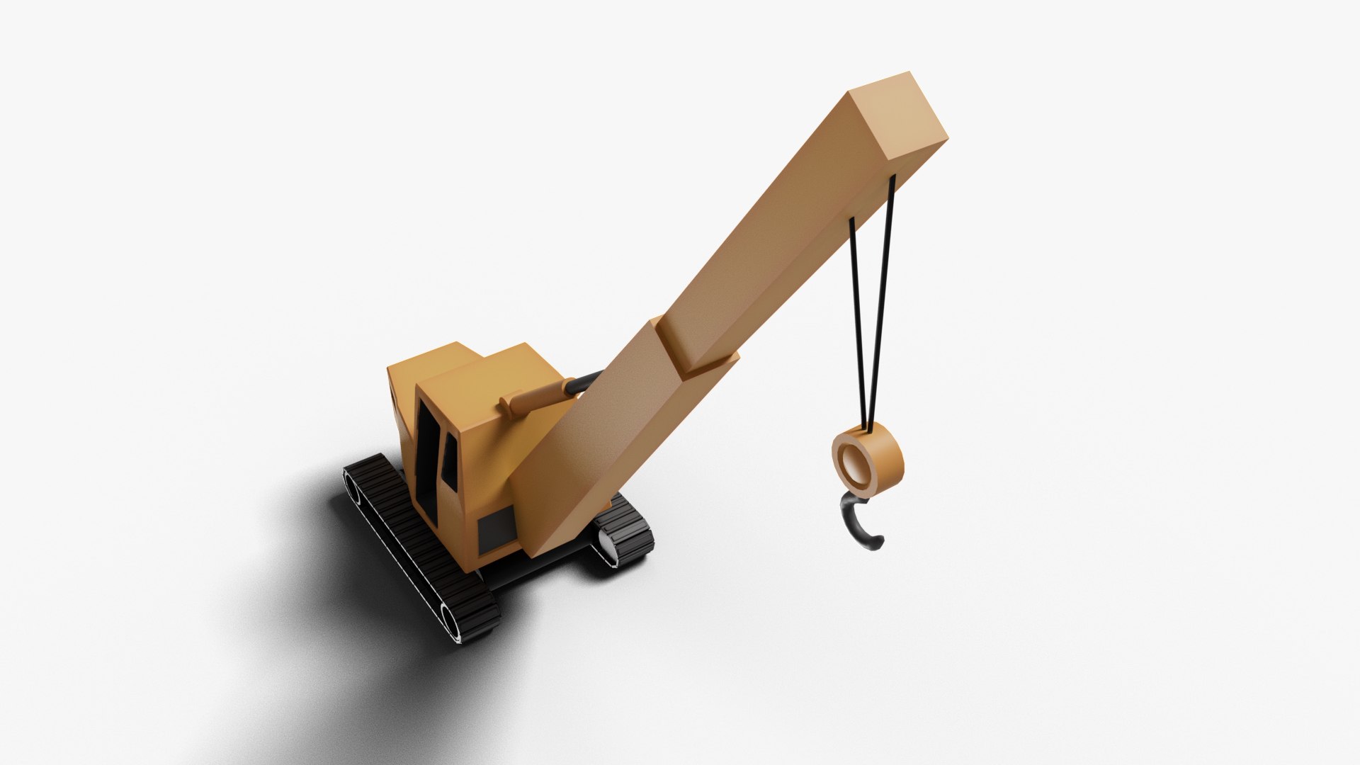 Low-poly Crain 3d Model - Cartoon Crain Low-poly Model - TurboSquid 2042215