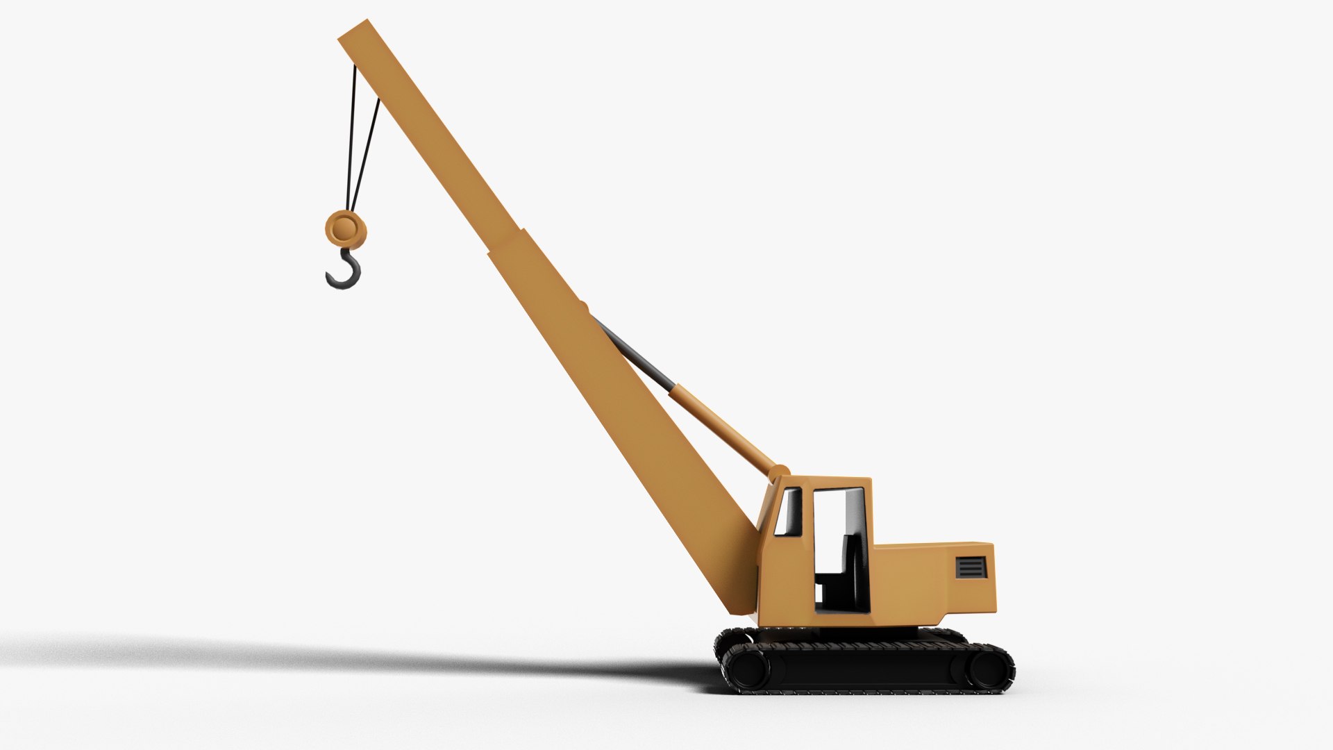 Low-poly Crain 3d Model - Cartoon Crain Low-poly Model - TurboSquid 2042215