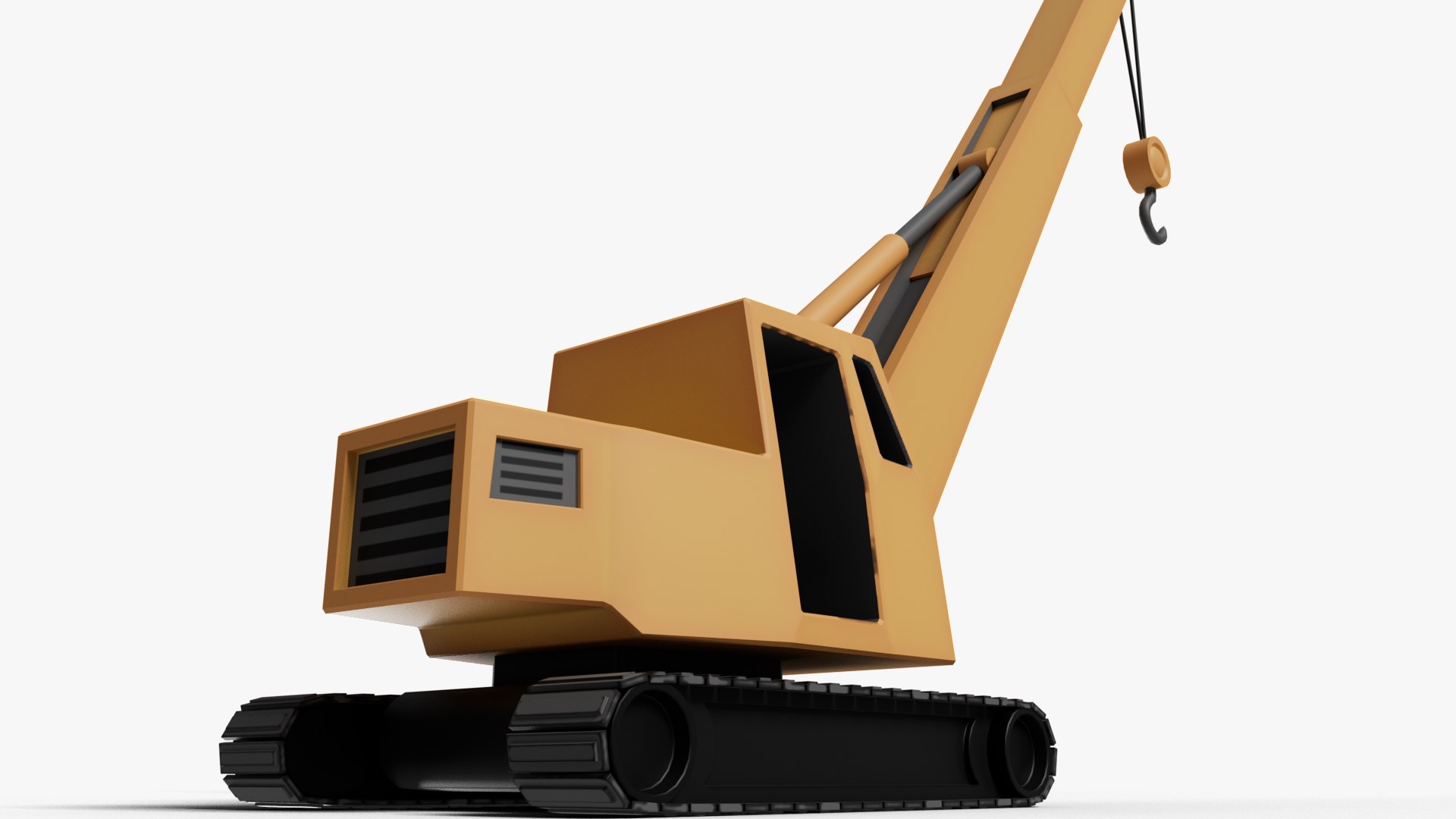 Low-poly Crain 3d Model - Cartoon Crain Low-poly Model - TurboSquid 2042215