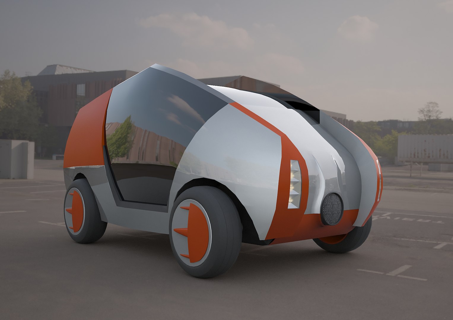 Electric Car 3D - TurboSquid 1695828
