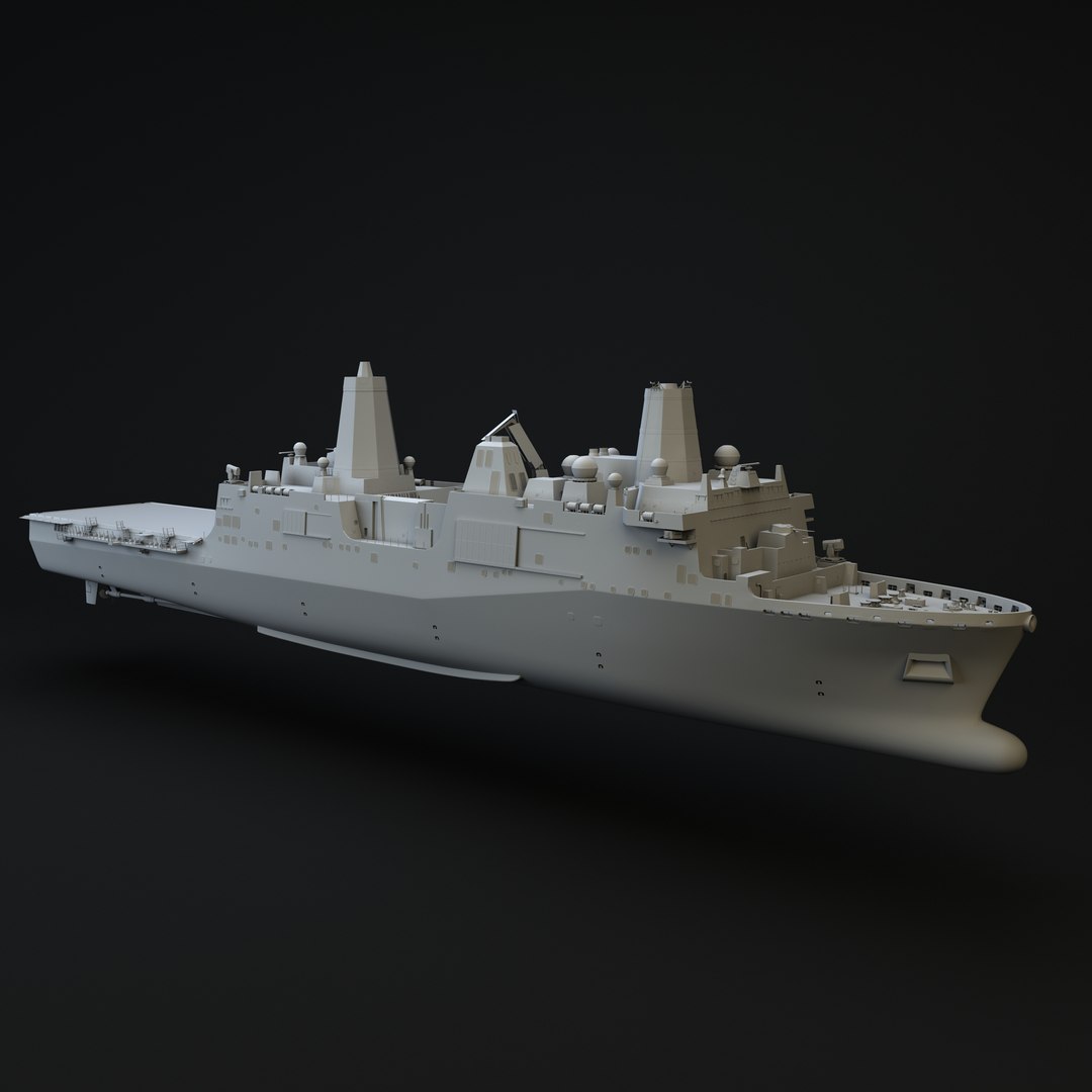 3d Uss Portland Model