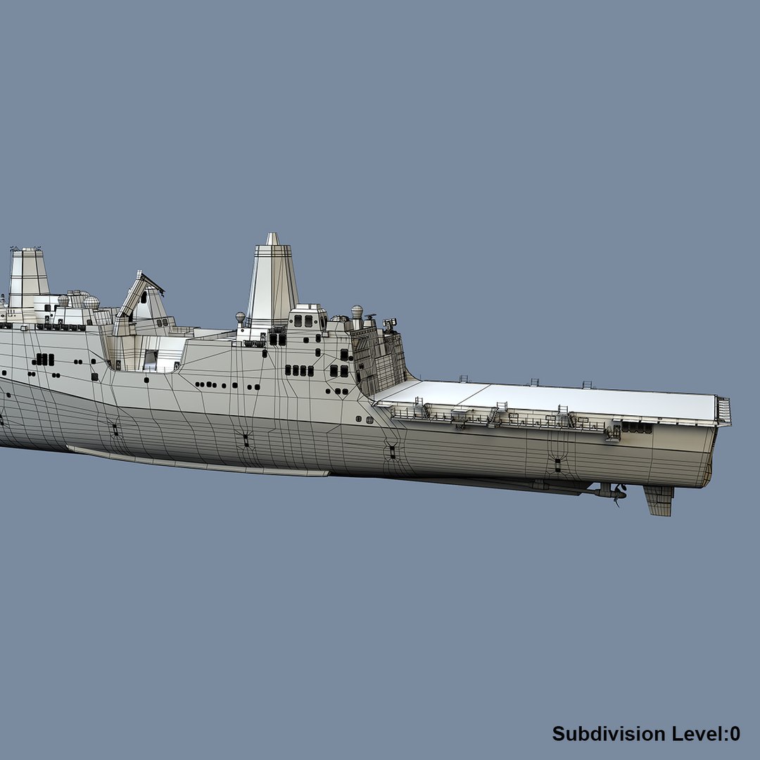 3d Uss Portland Model