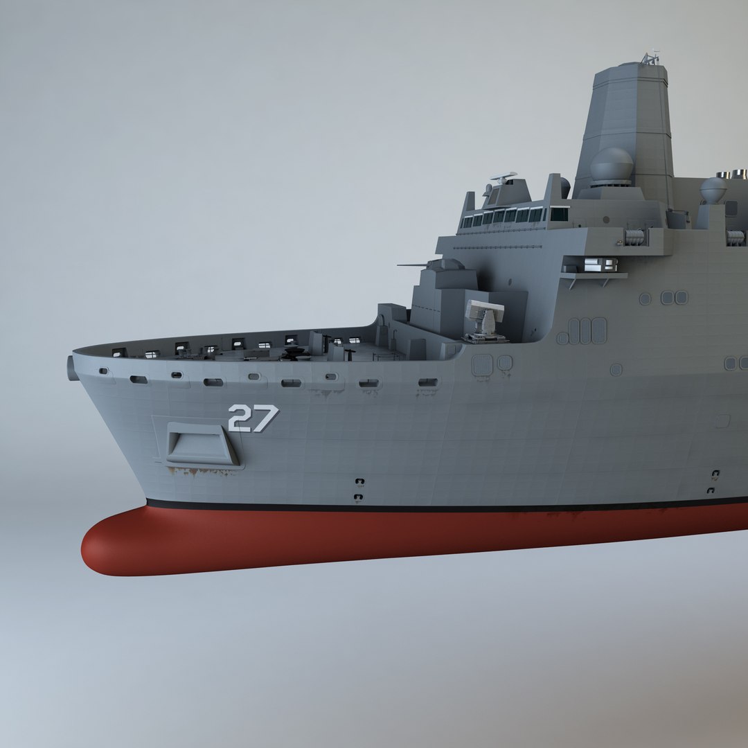 3d Uss Portland Model
