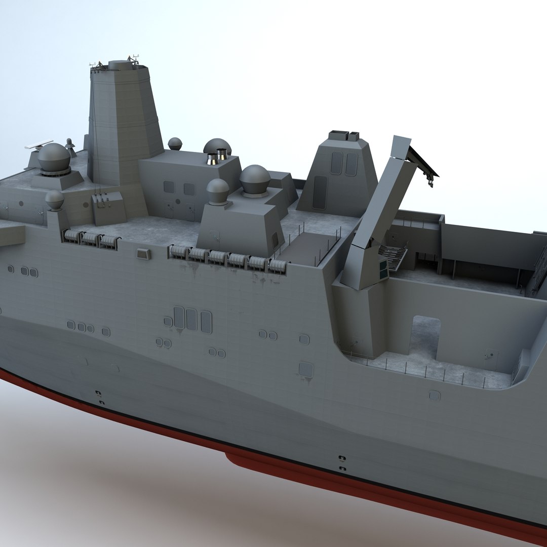 3d Uss Portland Model