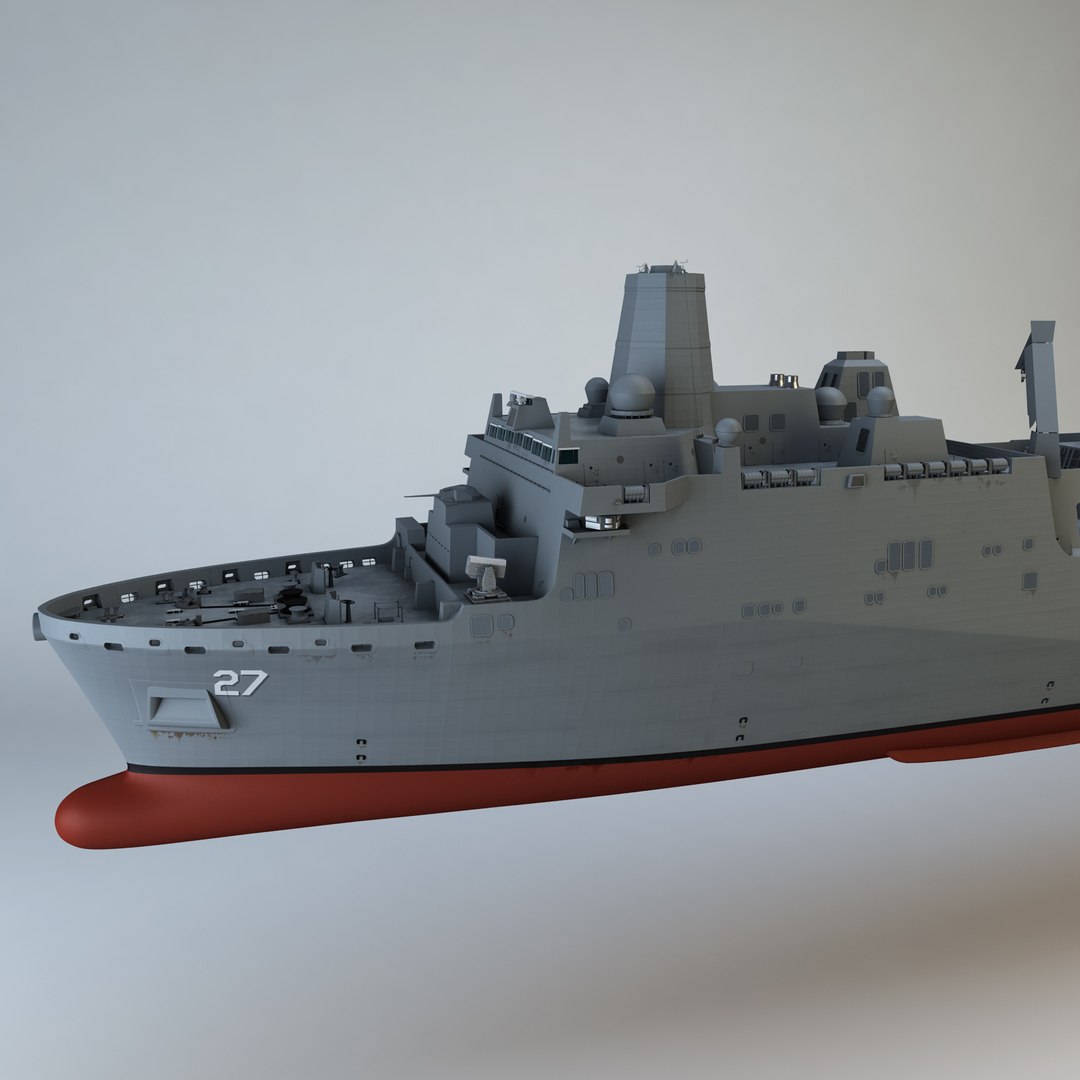 3d Uss Portland Model