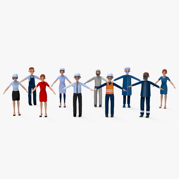 modelo 3d Construction Workers Collection 1 - TurboSquid 2092025