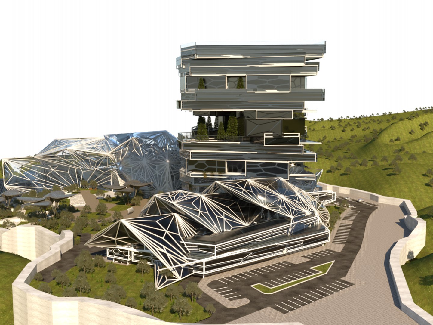 Future Building 3D Model - TurboSquid 2144778