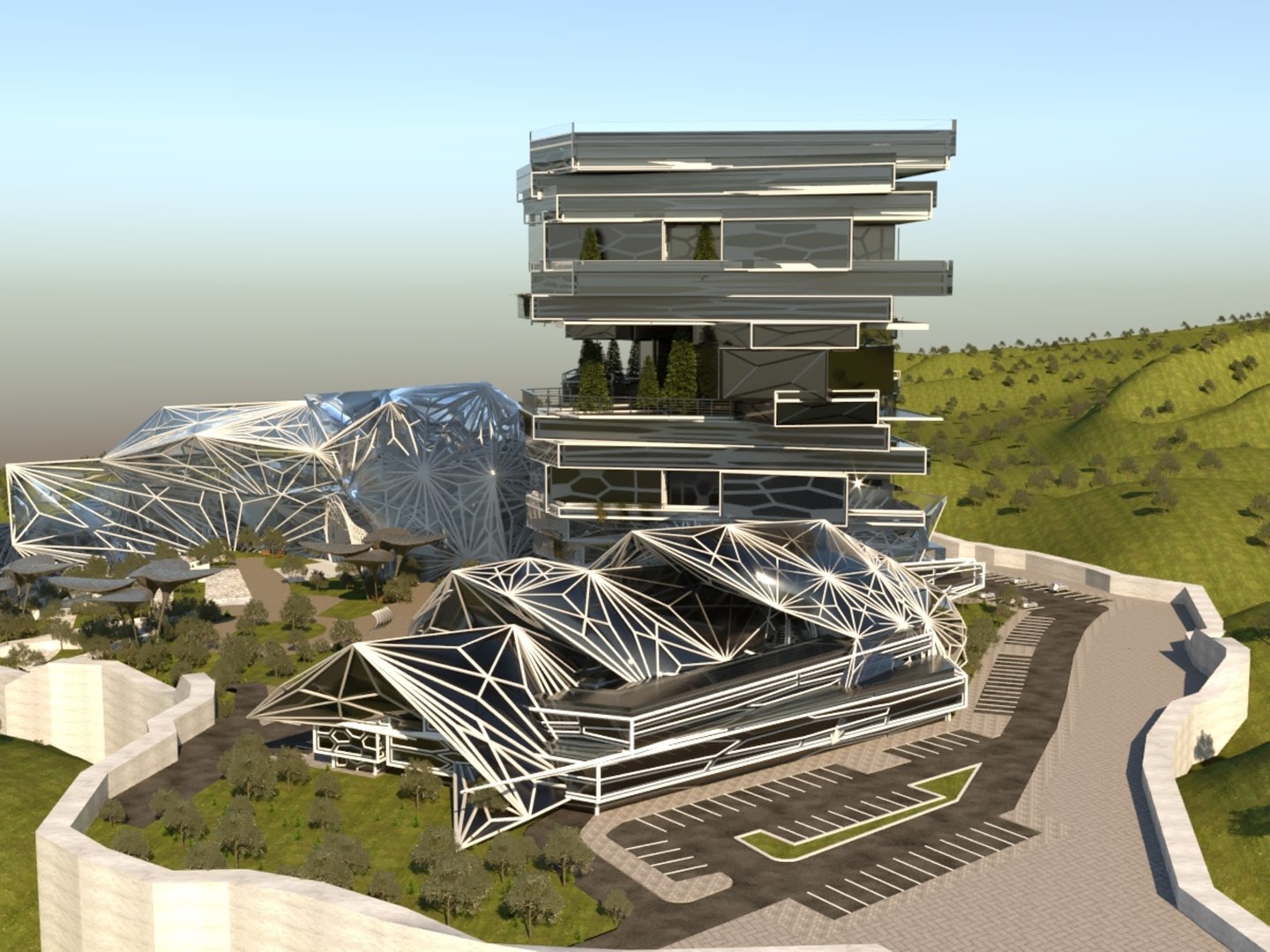 Future Building 3D Model - TurboSquid 2144778