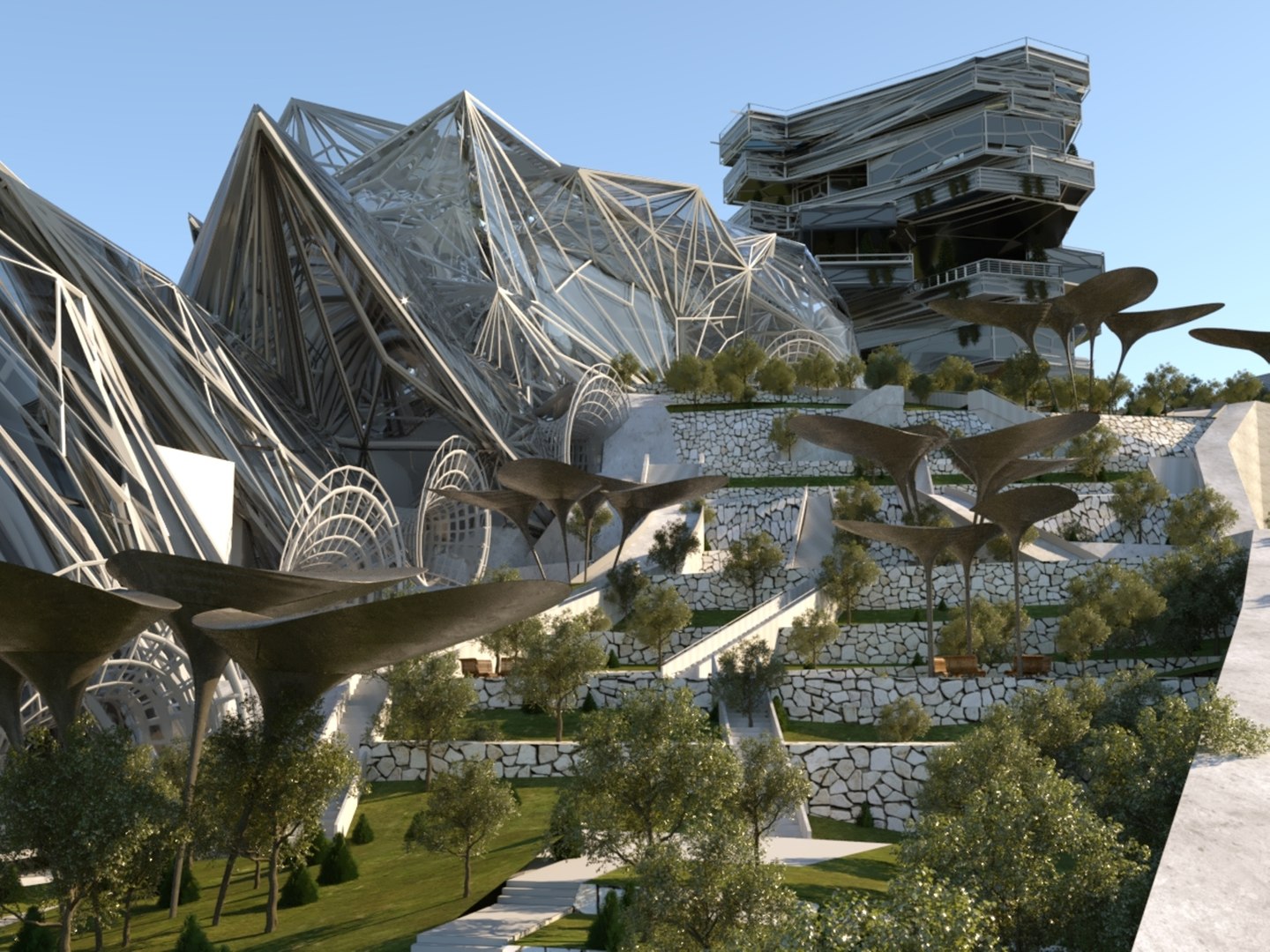 Future Building 3D Model - TurboSquid 2144778