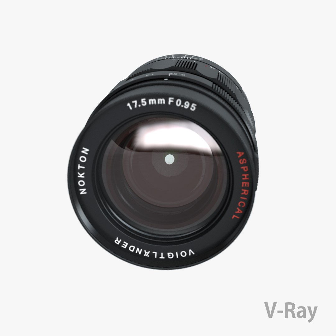 Photoreal Camera Lens Voigtlander 3d Model