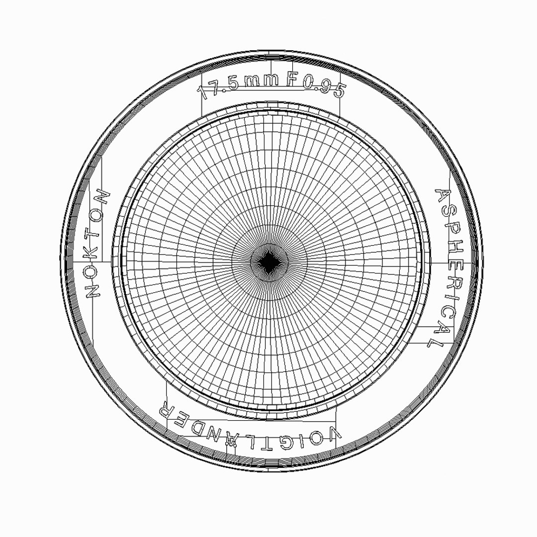 Photoreal Camera Lens Voigtlander 3d Model
