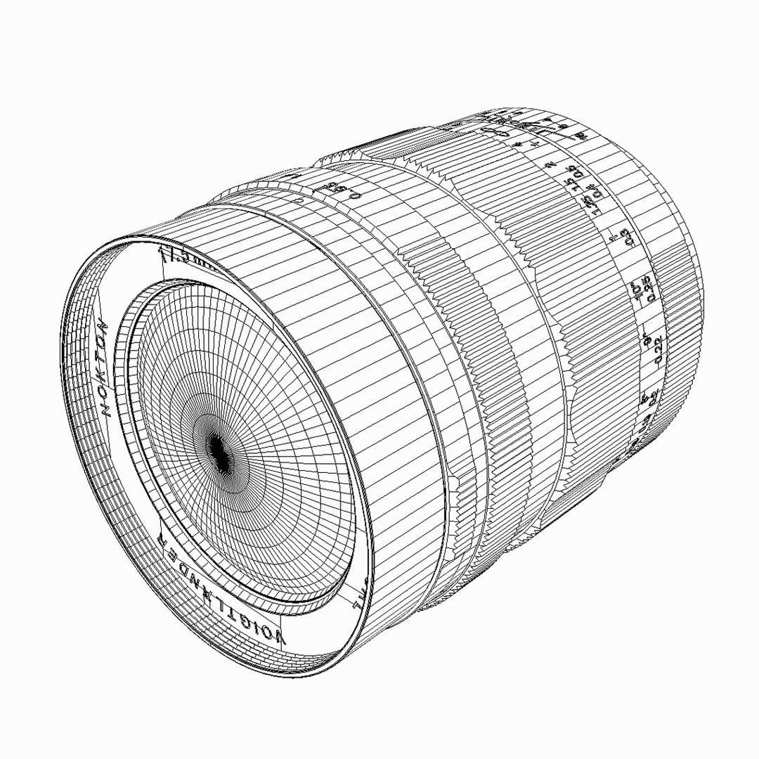Photoreal Camera Lens Voigtlander 3d Model