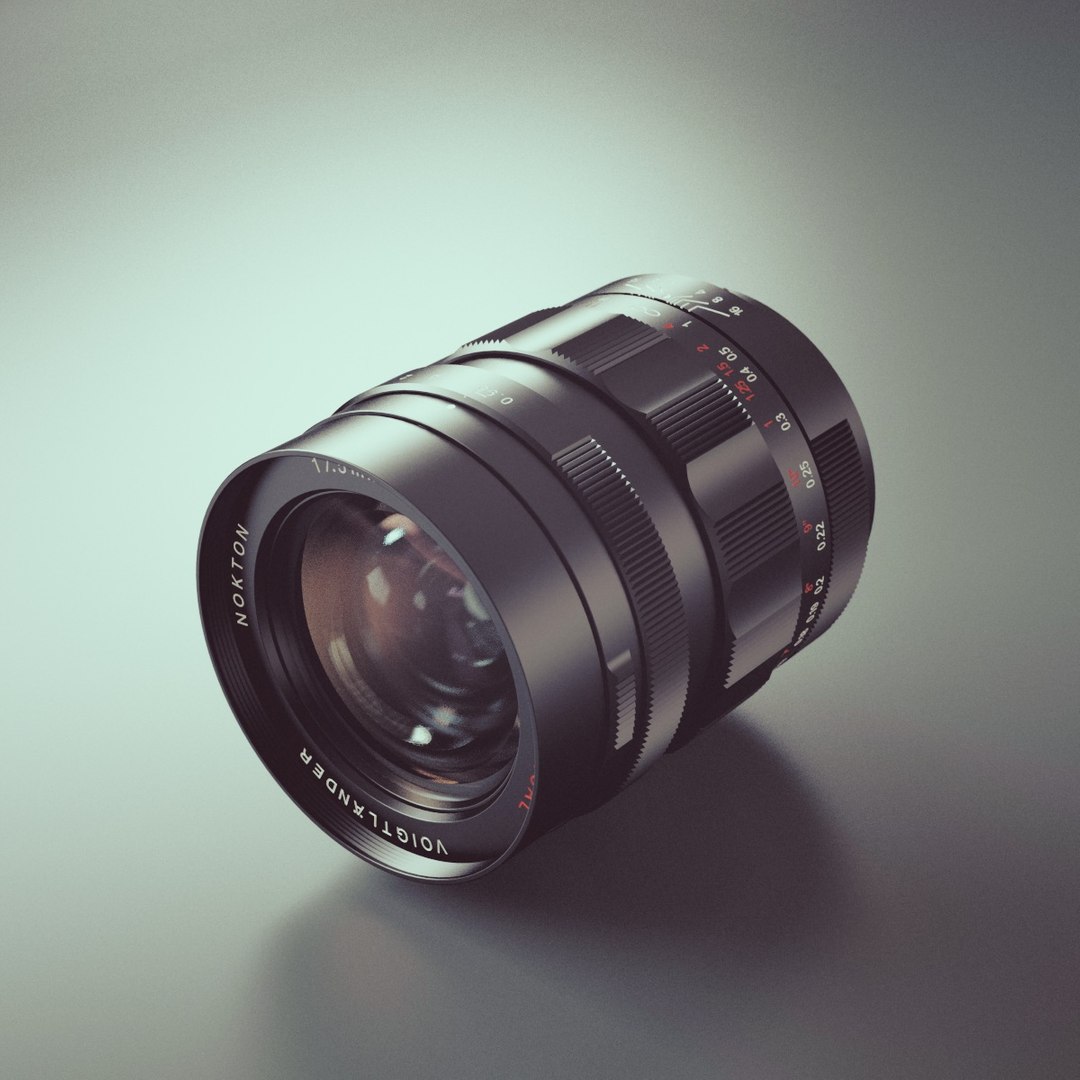 Photoreal Camera Lens Voigtlander 3d Model