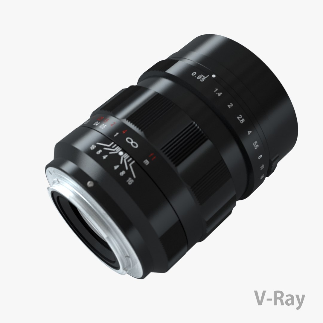 Photoreal Camera Lens Voigtlander 3d Model