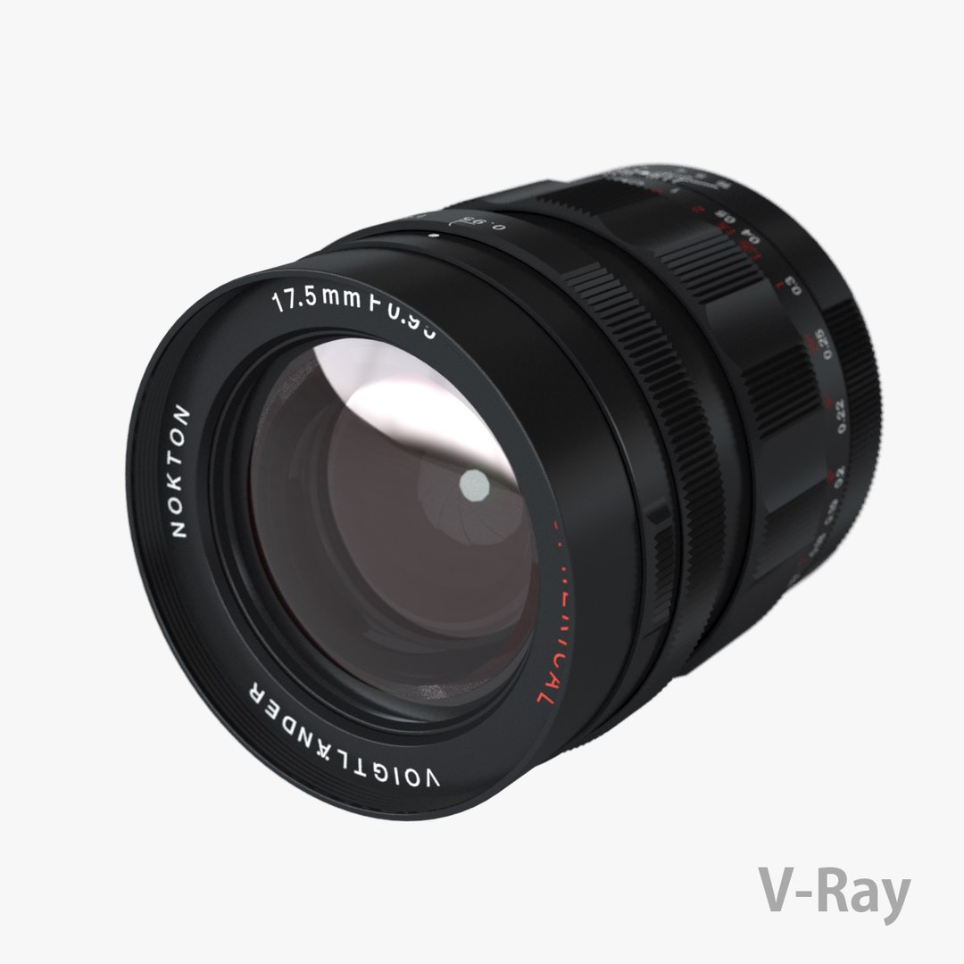 Photoreal Camera Lens Voigtlander 3d Model