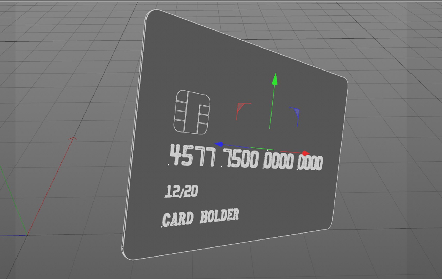 3D Model Credit Card - TurboSquid 1394067