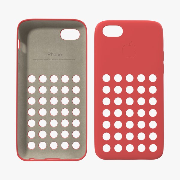 iphone 5c case red 3d model
