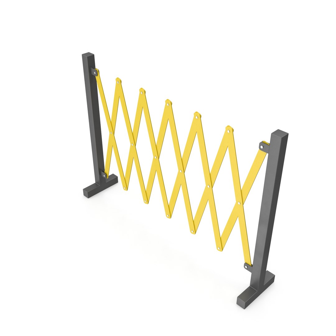 3D Metal Barrier - TurboSquid 1958823