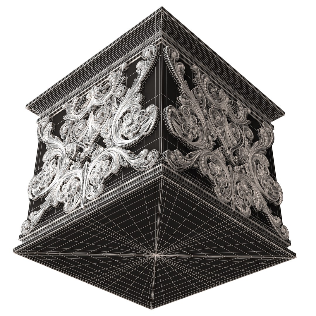 3D Model Carved Capital 0902 - TurboSquid 2159044
