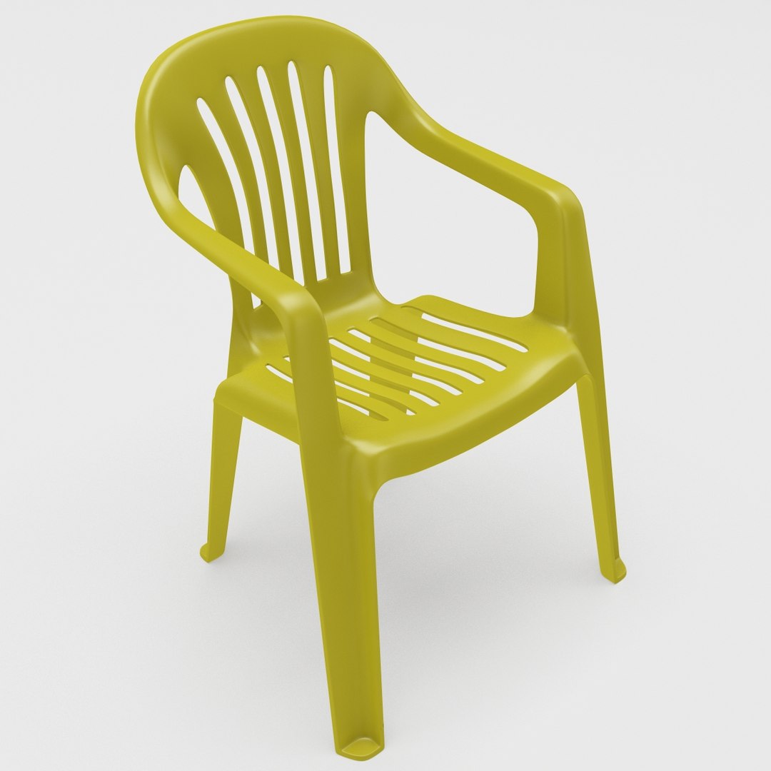 3d Monobloc Chair 1