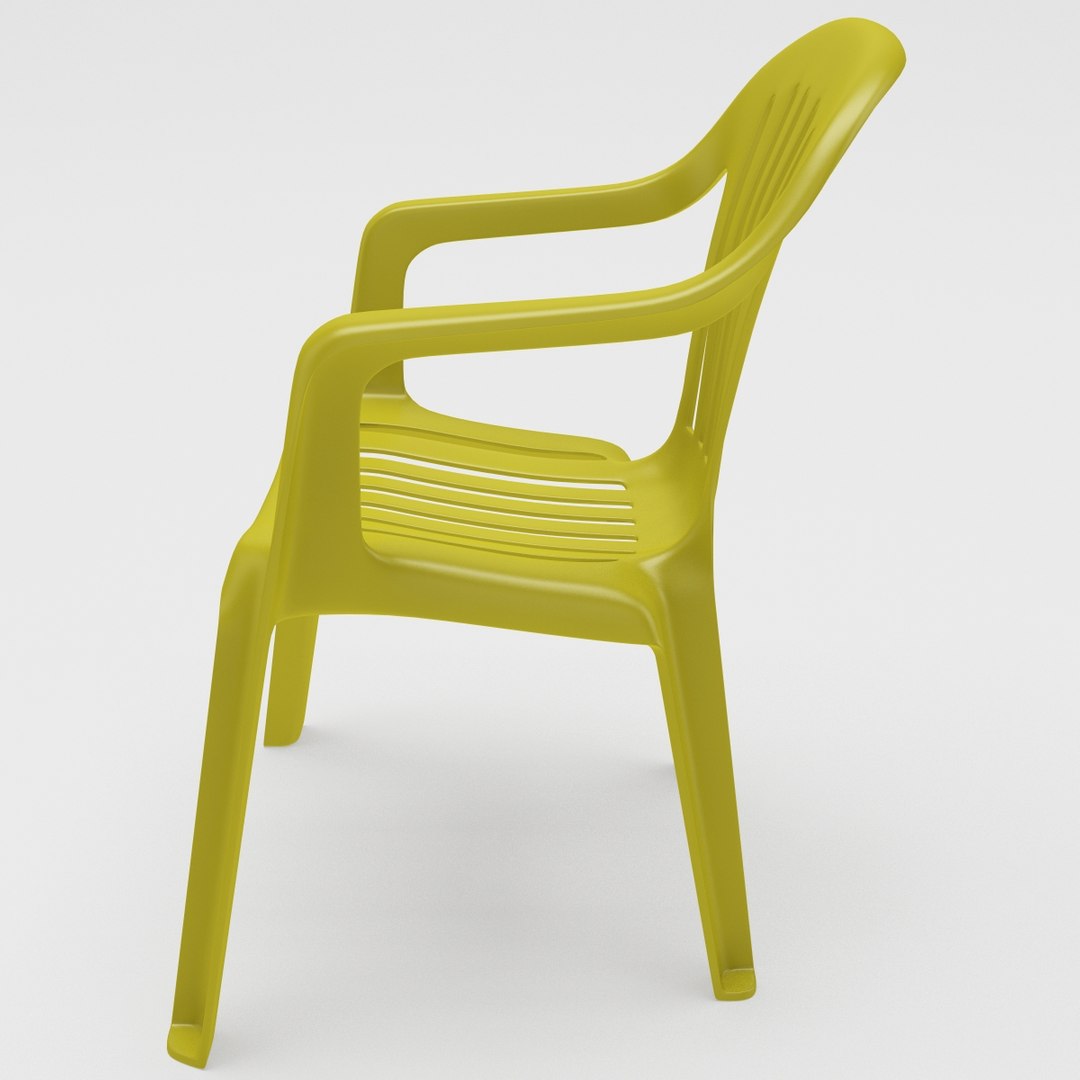 3d Monobloc Chair 1