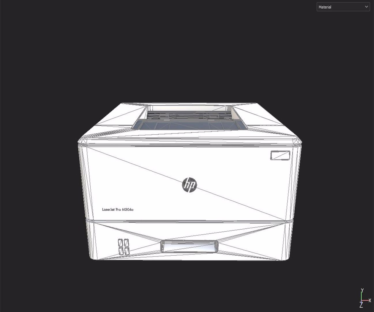 3D HP Printer Model - TurboSquid 2007652