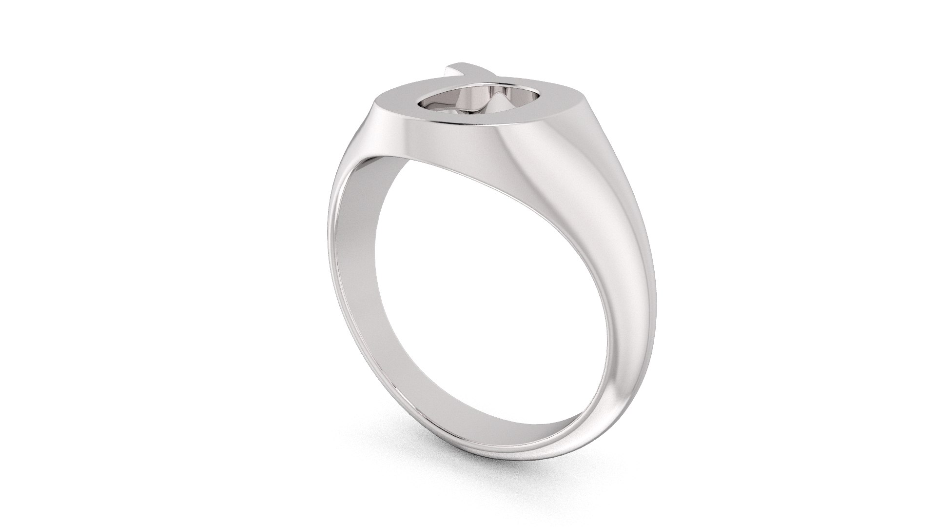 3D Alphabet Signet Ring Q - TurboSquid 2088411
