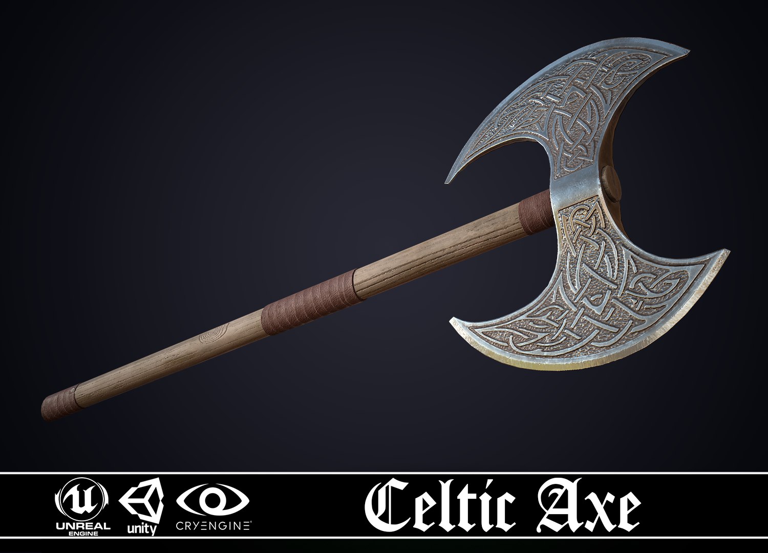 3D Model Celtic Axe - TurboSquid 1272552