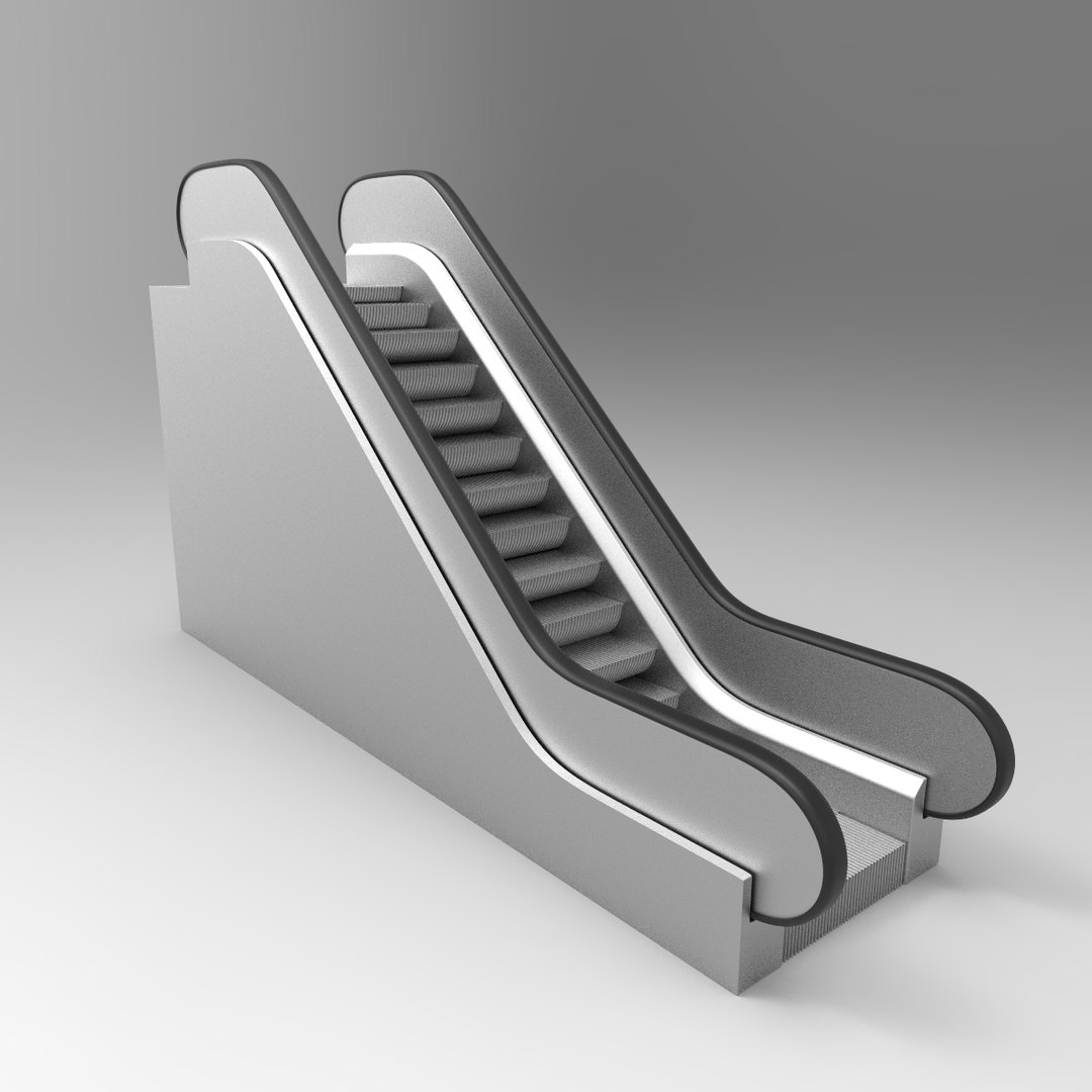 3d escalator