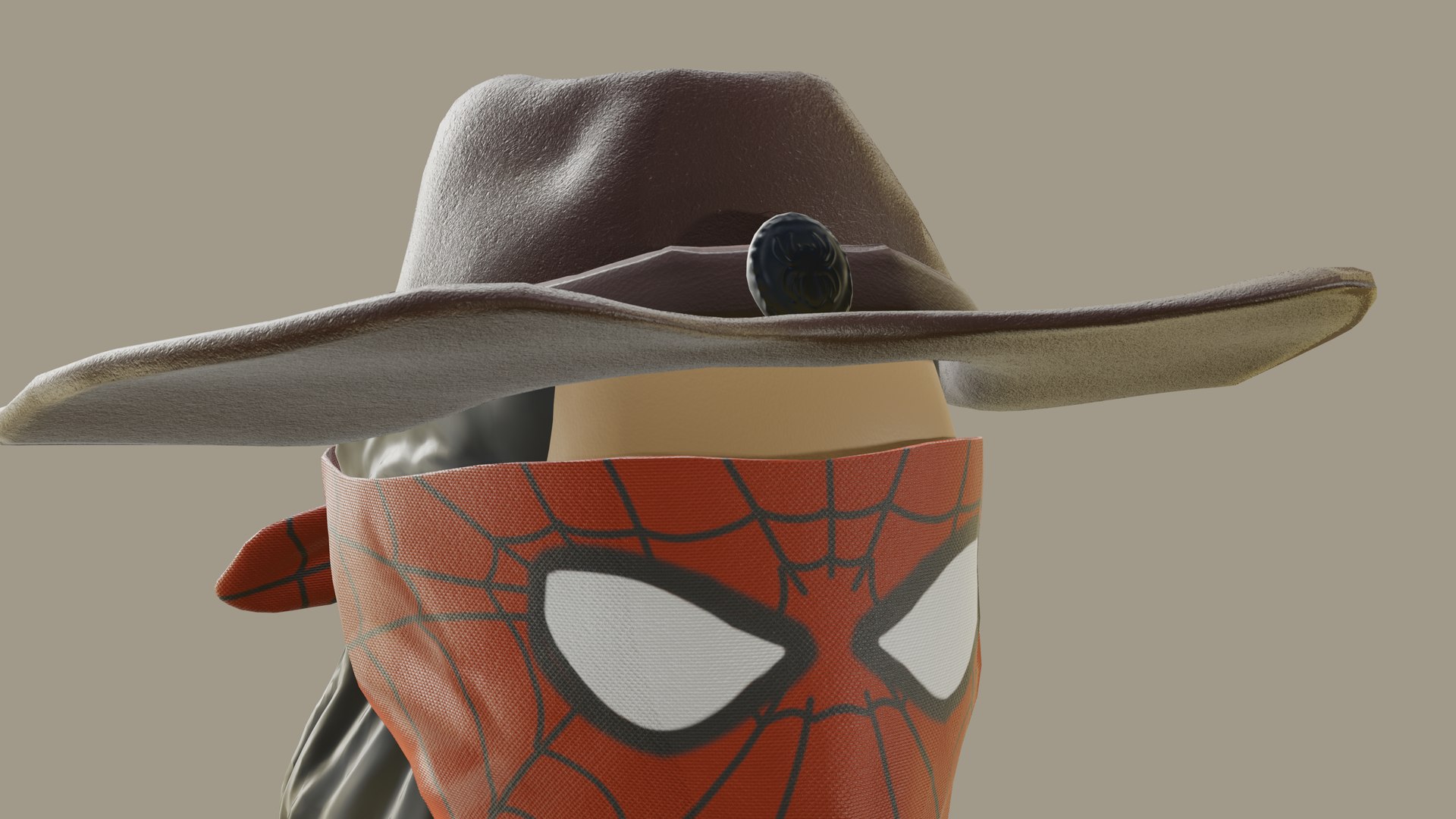 3D Web Slinger Across the Spider-verse Cowboy Spider-Man model ...