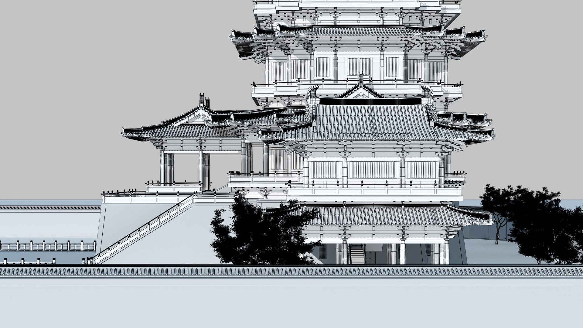 Chinese Building 29 Model - TurboSquid 1849908