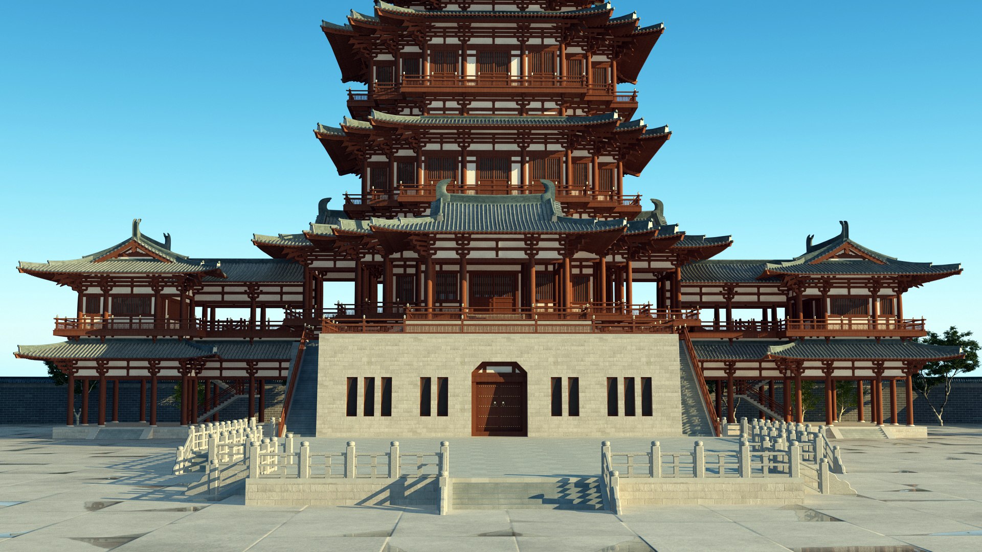 Chinese Building 29 Model - TurboSquid 1849908