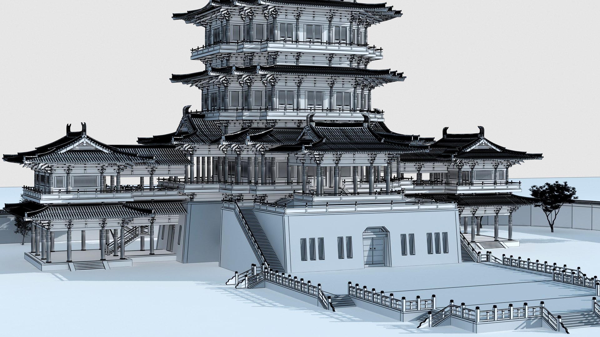 Chinese Building 29 Model - TurboSquid 1849908