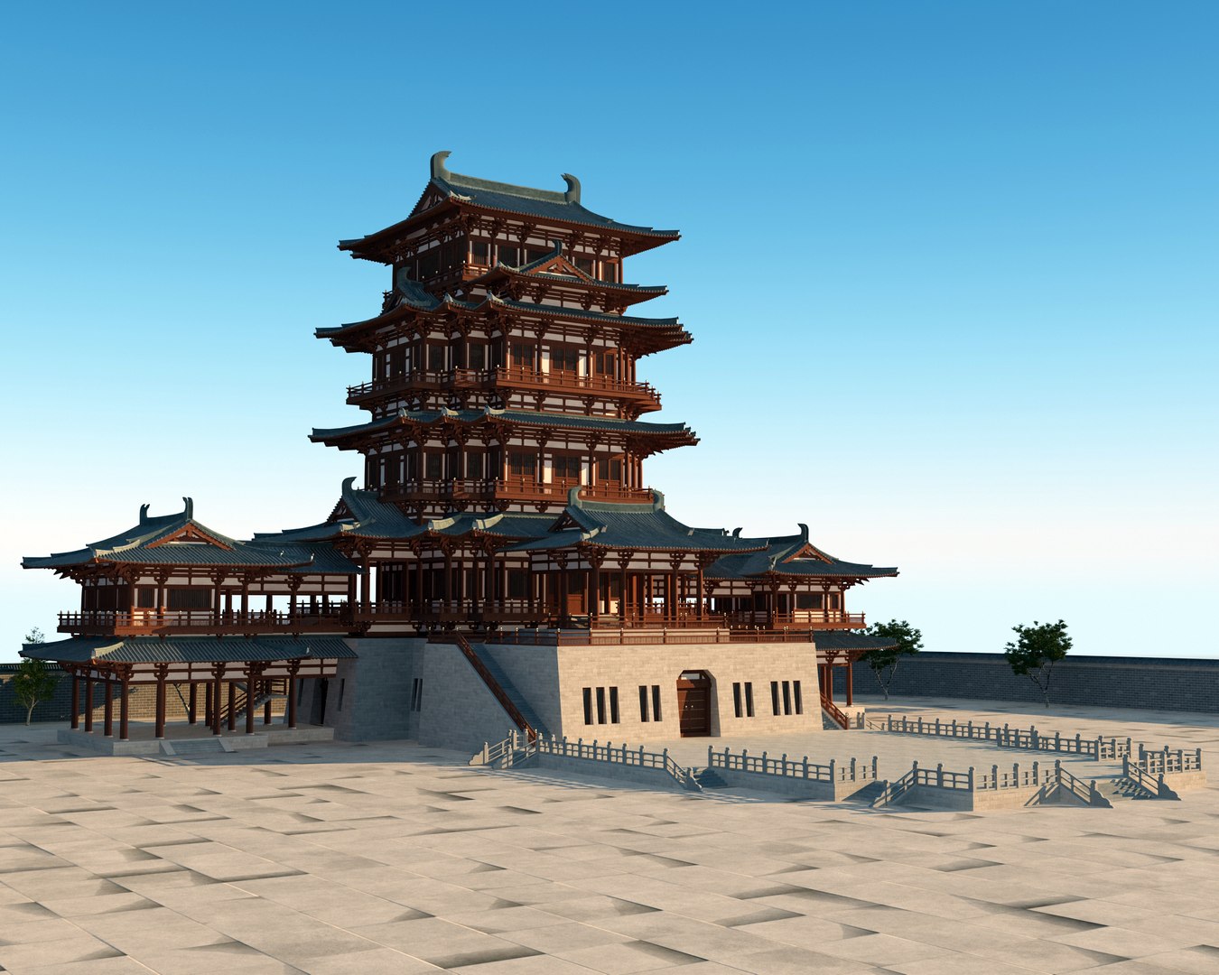 Chinese Building 29 Model - TurboSquid 1849908