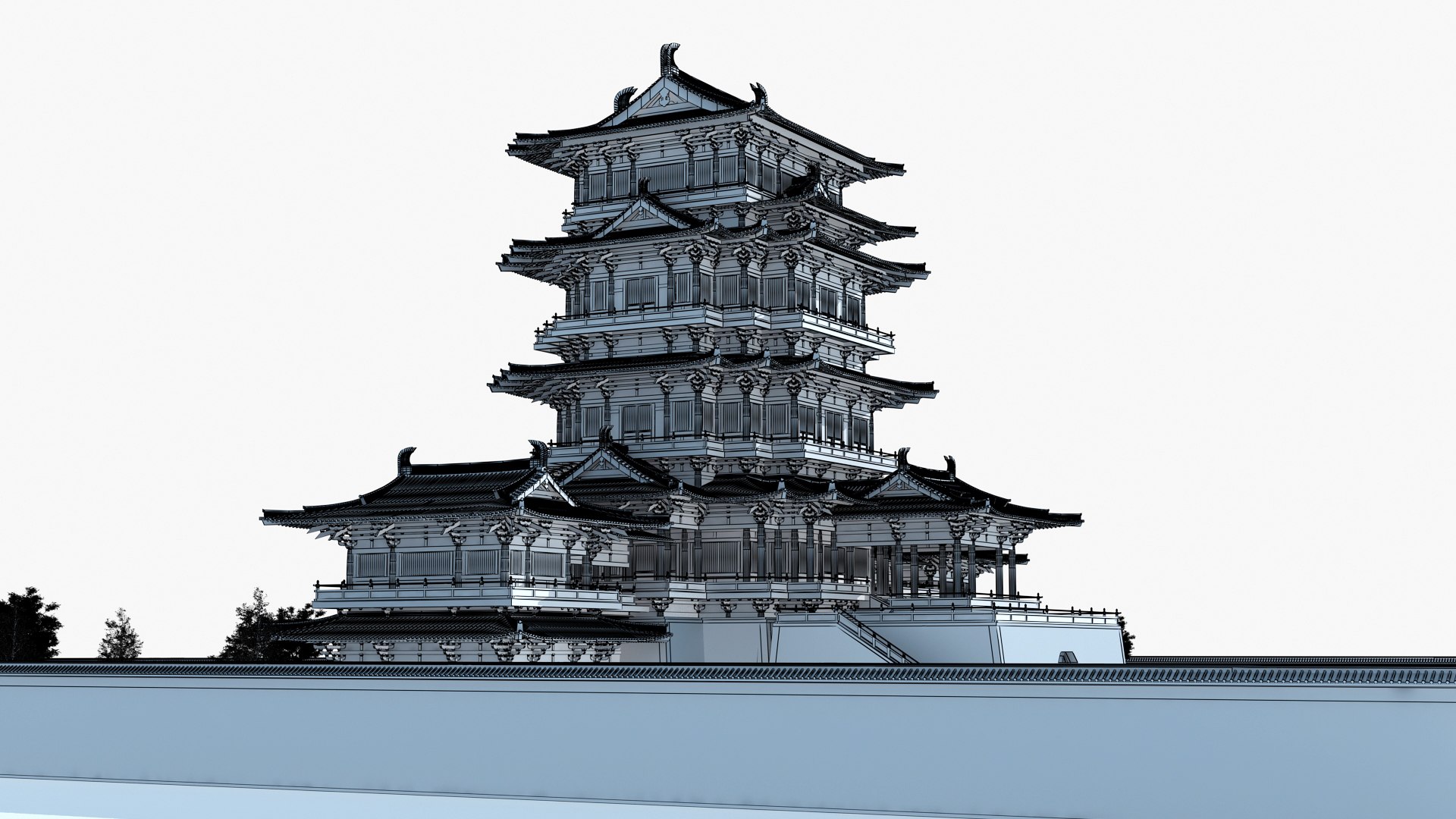 Chinese Building 29 Model - TurboSquid 1849908