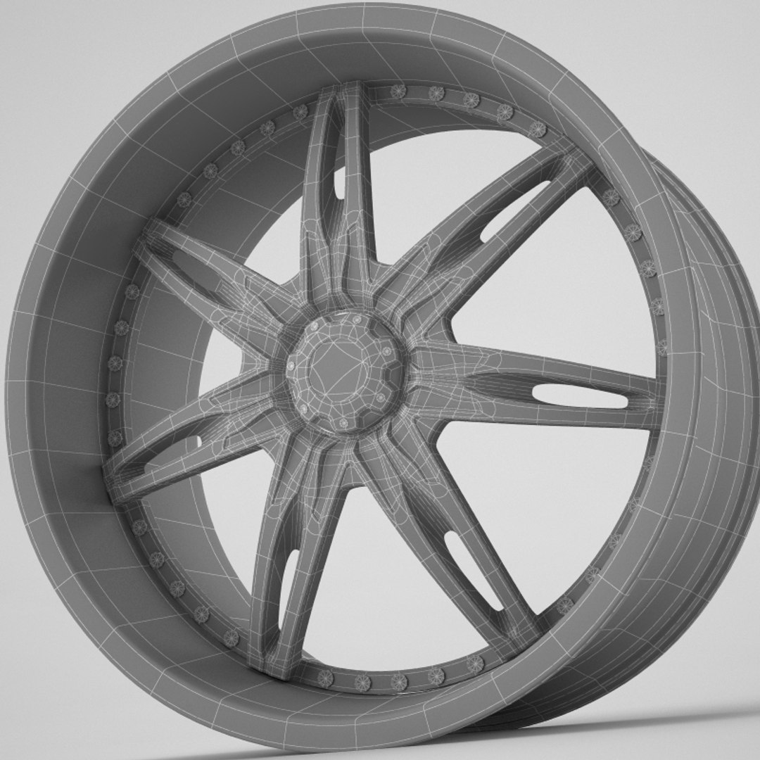 3d black ice rims