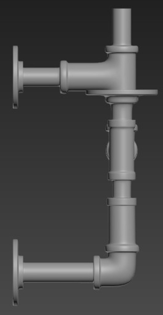 Modular pipe 3D - TurboSquid 1332430