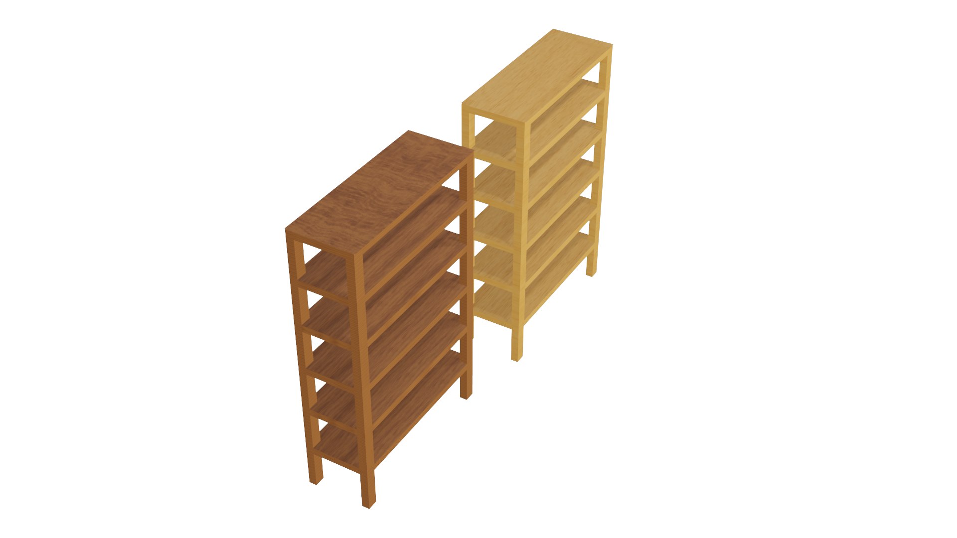 Wooden Shelf 3d Model Turbosquid 2015899