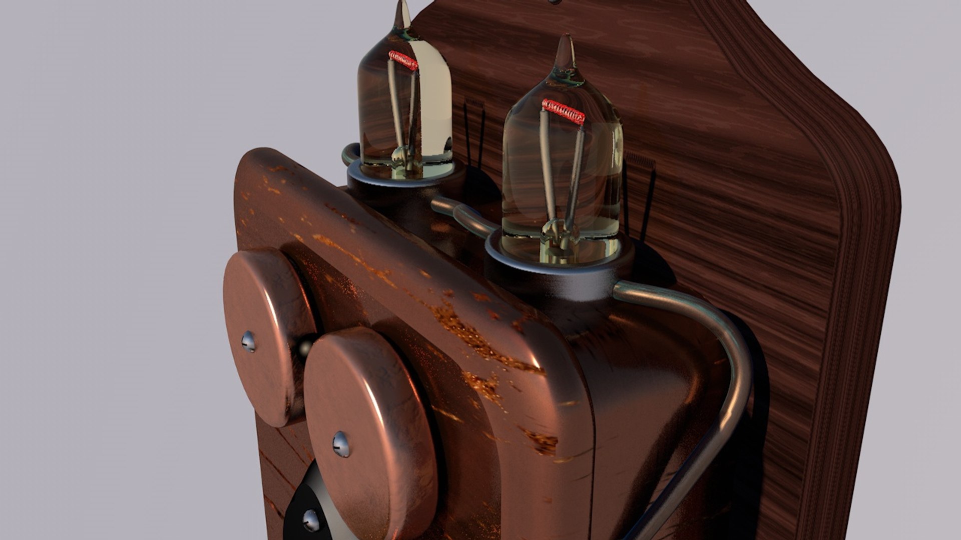 Old Phone Steampunk 3d 3ds