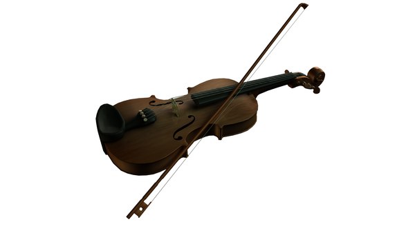 3d realistic violin model