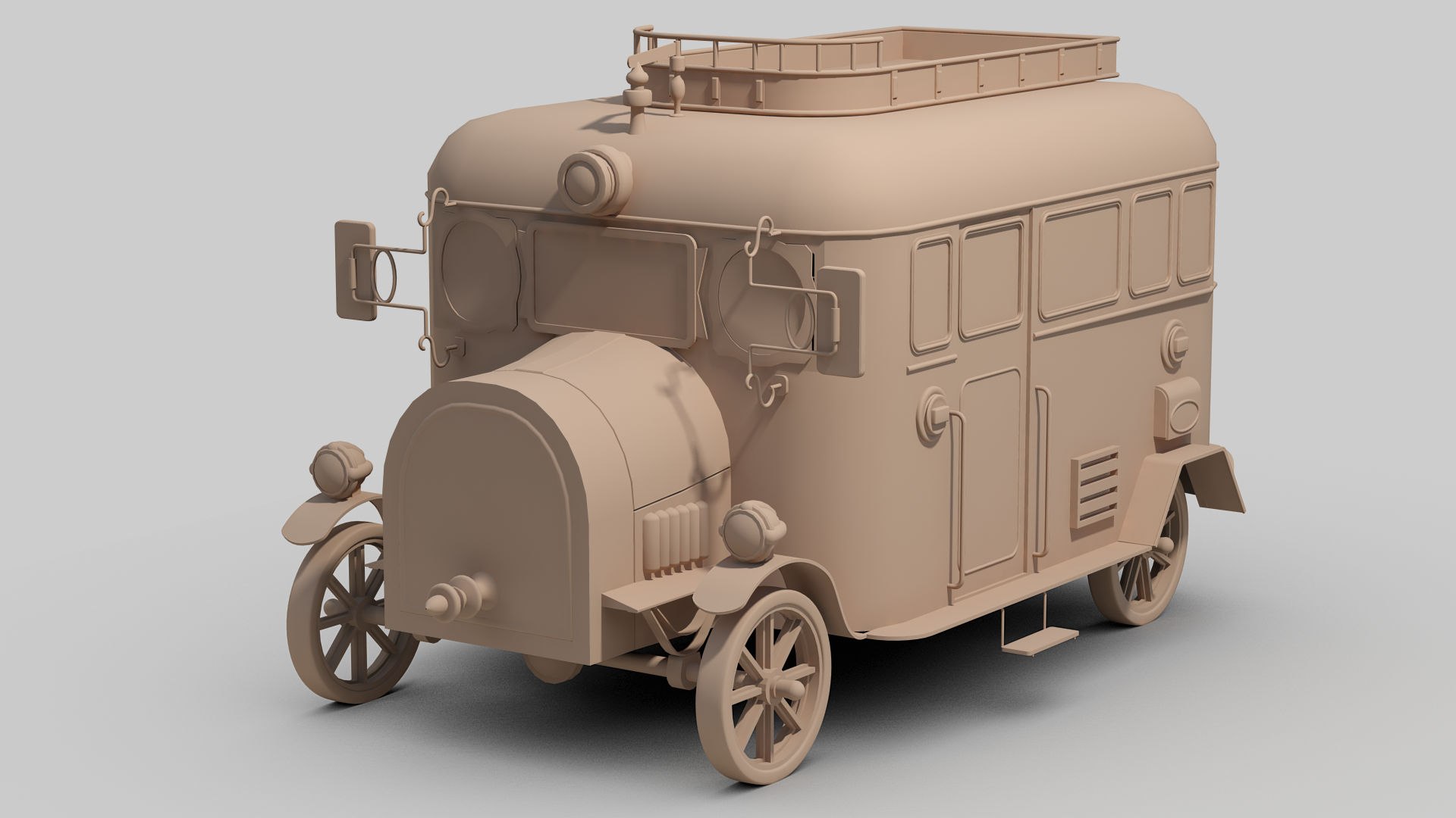 3D Diesel-Punk Carriage Concept - TurboSquid 2265954
