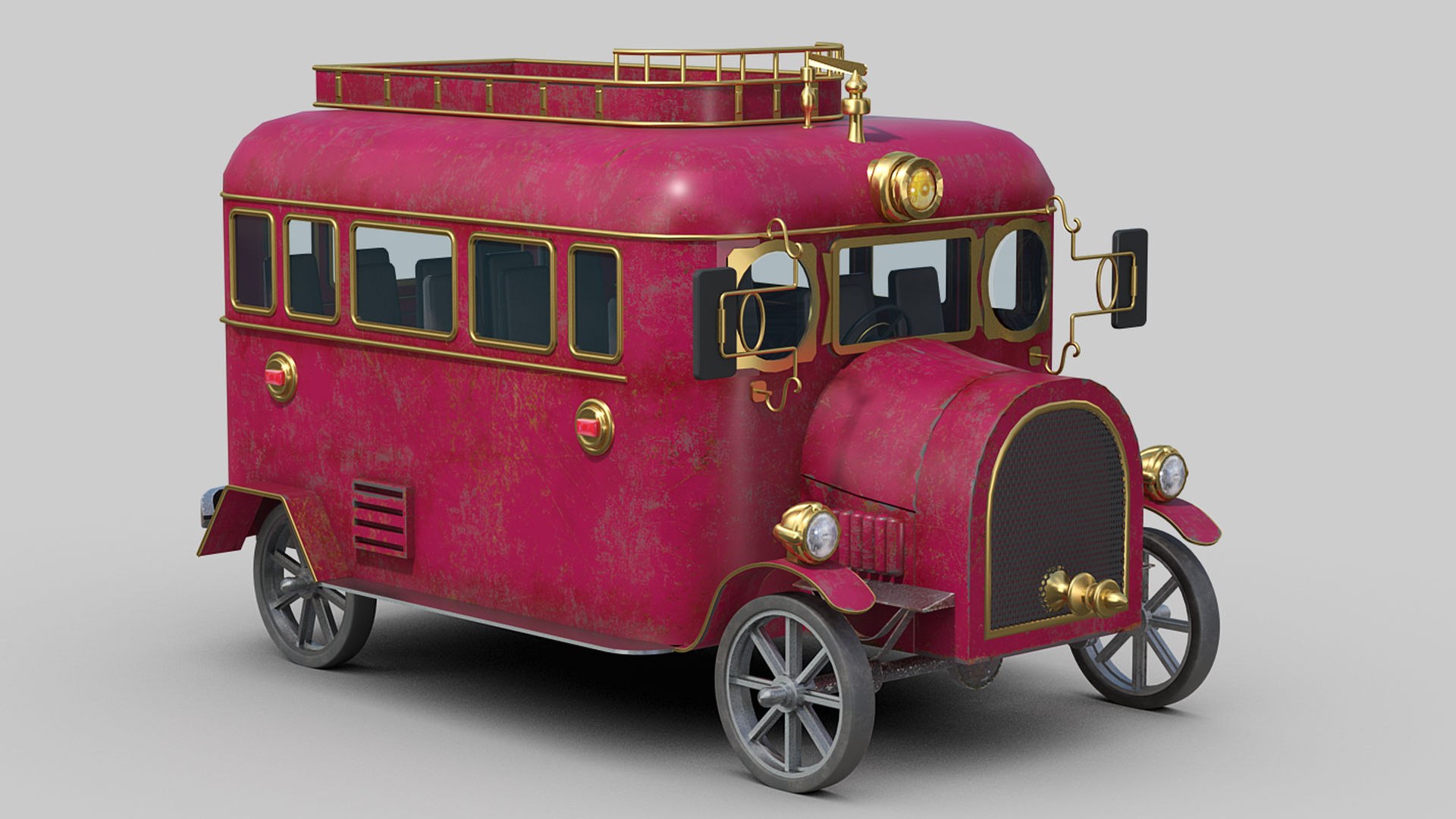 3D Diesel-Punk Carriage Concept - TurboSquid 2265954