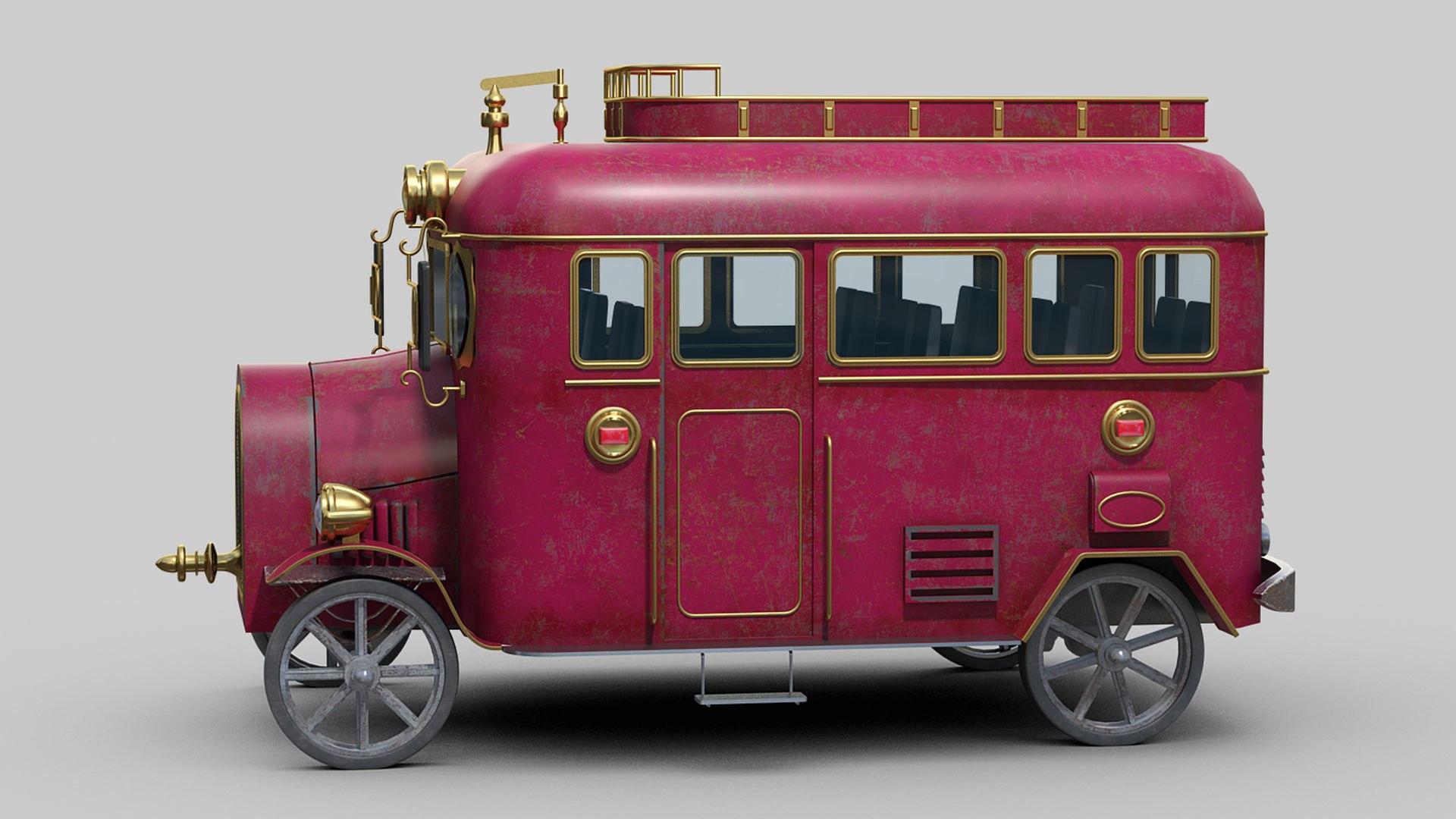 3D Diesel-Punk Carriage Concept - TurboSquid 2265954